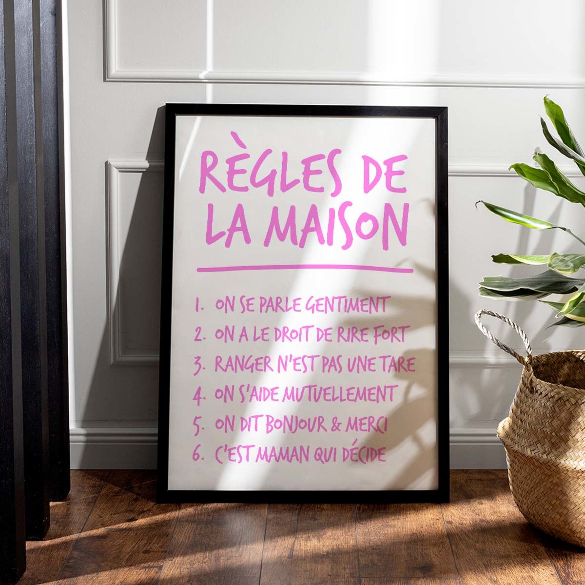 Poster personnalisé règles
